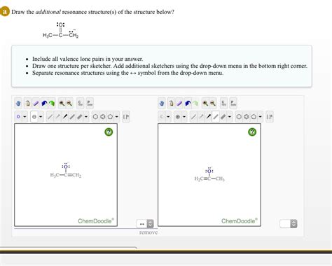 solved draw the additional resonance structure s of the structure
