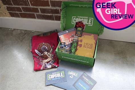 Geek Girl Review Thinkgeek Capsule 2 Review Fanbolt