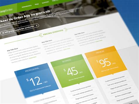 pricing table web design pricing pricing table corporate web design