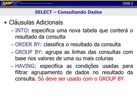 Ppt Sql Avançado Revisando Sql Powerpoint Presentation Free