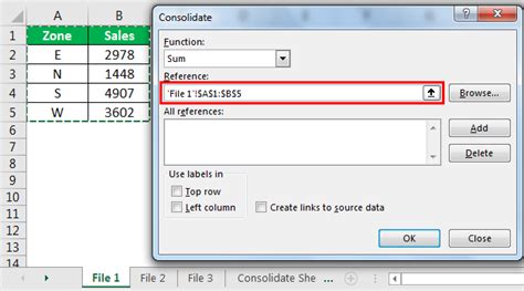 Excel Consolidate Function How To Consolidate Data In Excel