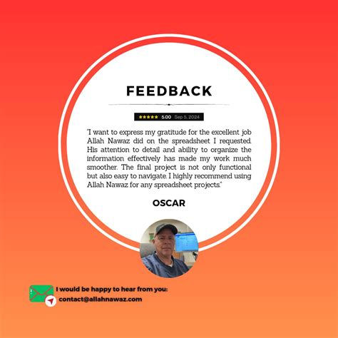 Allah Nawaz On Linkedin Clientfeedback Excelautomation Vba