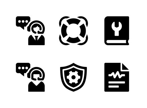 Simple Set Of Help And Support Related Vector Solid Icons Contains