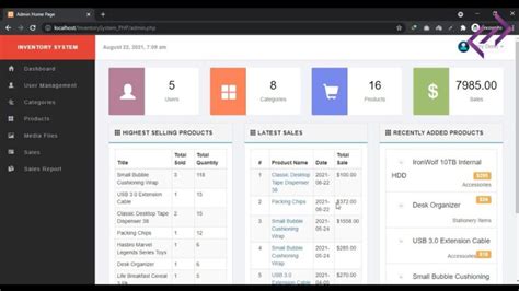 how to use php for building an inventory tracking system datatas