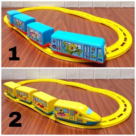 Jual Mainan Kereta Api Spongebob Train Rel Jalur Track Baterai Box
