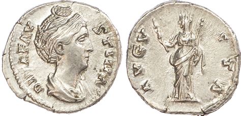 Diva Faustina I Wife Of Antoninus Pius Silver Denarius Baldwins