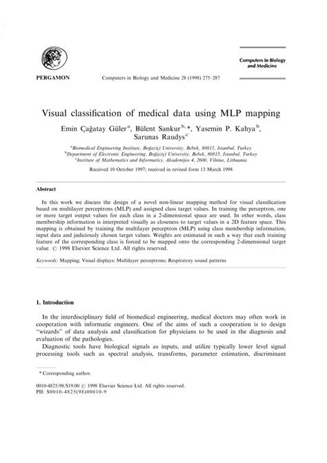 Pdf Visual Classification Of Medical Data Using Mlp Mapping Dokumen