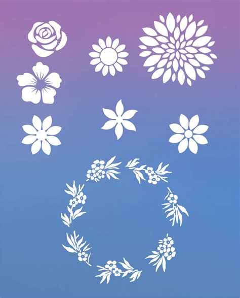 Printable Flower Stencil Printable Free Templates