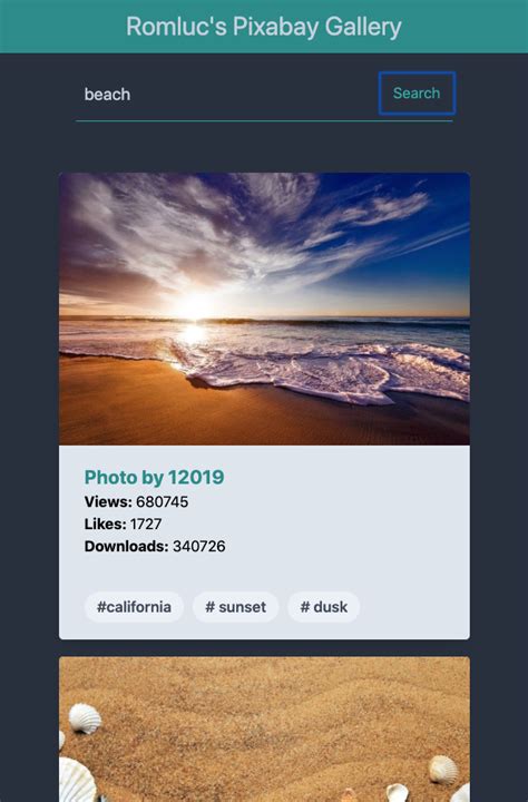 Github Romluc React Tailwindcss Image Gallery Nice Project To Get Used To Tailwindcss
