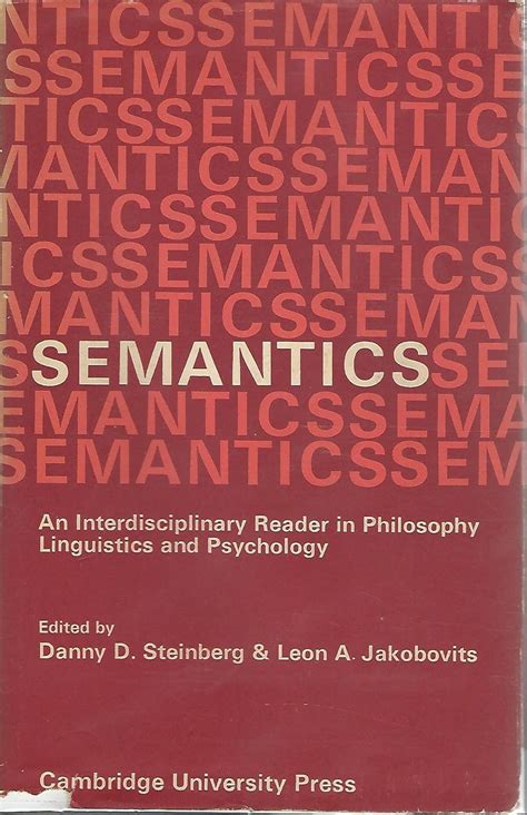 jp semantics an interdisciplinary reader in philosophy