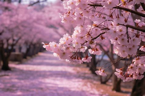 盛开的樱花树高清图片下载 正版图片 摄图网