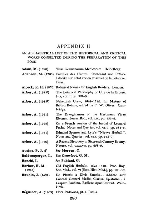 Appendix Book