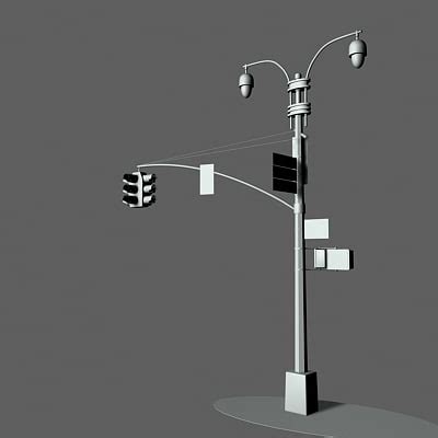 D Lamp Post Model