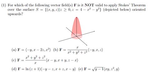 Solved For Which Of The Following Vector Field S F Is Chegg