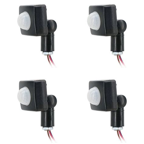 4x 220v Mini Human Body Infrared Sensor Infrared Body Sensor Switch Led Flood Light Pir Motion
