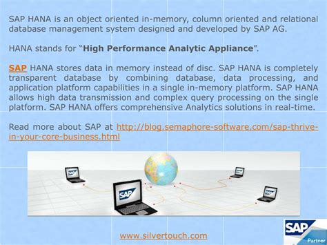 Ppt Sap Hana A Robust In Memory Computing Platform Powerpoint