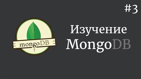 Изучение Mongodb 3 Добавление данных в коллекцию Youtube