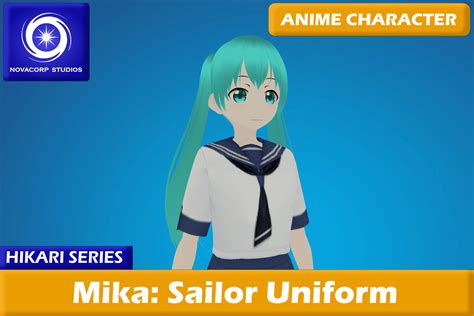 Mika Sailor Uniform 3d Characters Unity Asset Store