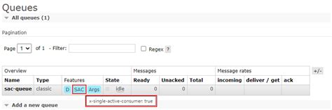 configuring a single active consumer user guide me abu dhabi region