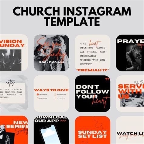 Free Church Graphics Sunday Social Pack 3 Editable Canva Templates