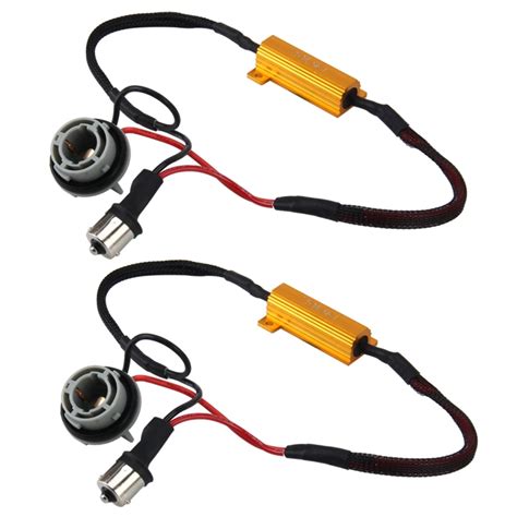 2 PCS 1156 Car Canbus Error Canceller Decoder Load Resistor LED 50W 8 Ohm No Blinking Decoder