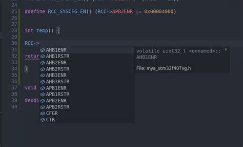 C Suggestions Do Not Pop Up If Im Not In A Function Scope Stack