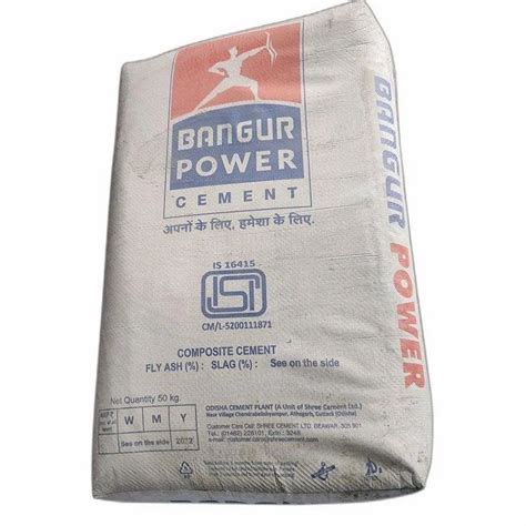 50kg Opc Bangur Power Composite Cement At Rs 330 Bag Composite Cement