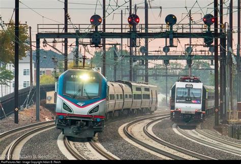 Amtk 619 Amtrak Siemens Acs 64 At Iselin New Jersey By Adam B Reich Amtrak Photo Location