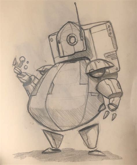 Big Bot Floatyhead Robots Drawing Robots Art Drawing Abstract Pencil Drawings
