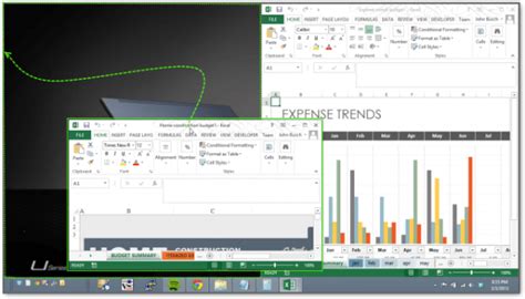 new excel 2013 lets you view spreadsheets side by side in separate windows