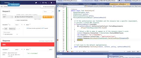 C Custom Response For Policy Based Authorization Stack Overflow