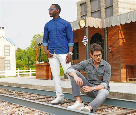 High Fashion Male Modeling Outdoors