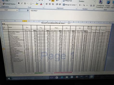 chhimi s ict experiences knowledge and skills spreadsheet for teachers