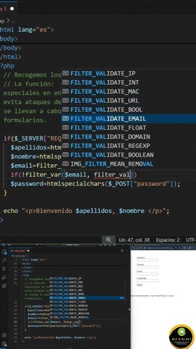 Funciones De Php Para Validar El Email De Un Formulario Php