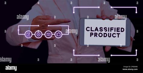 Sign Displaying Classified Product Business Approach Sensitive Data