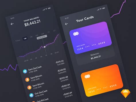 Bitcoin App Ui Sketch By Luka Dadiani On Dribbble