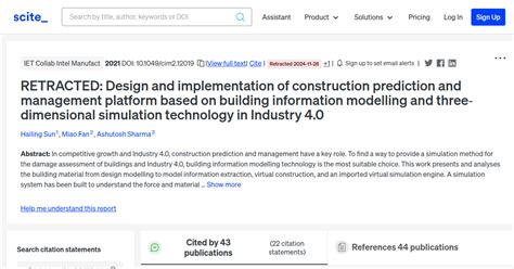 Retracted Design And Implementation Of Construction Prediction And Management Platform Based On