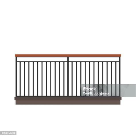 난간 벡터입니다 흰색 바탕에 난간 벽지 텍스트를위한 여유 공간 복사 공간 0명에 대한 스톡 벡터 아트 및 기타 이미지 0명 강철 거리 Istock