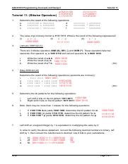 Tutorial Bitwise Operators Pdf AACS Programming Concepts And Design I Tutorial A
