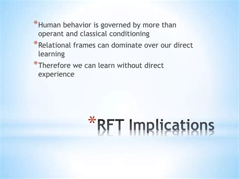 Relational Frame Theory Rft Pptx