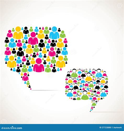 Male And Female Message Bubble Stock Vector Illustration Of Dialog Chatting