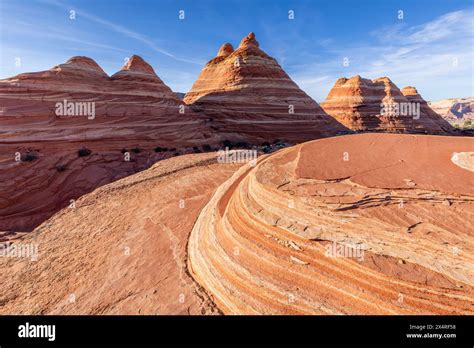 Rock Formation Plateau At Sunset South Coyote Buttes At Paria Canyon
