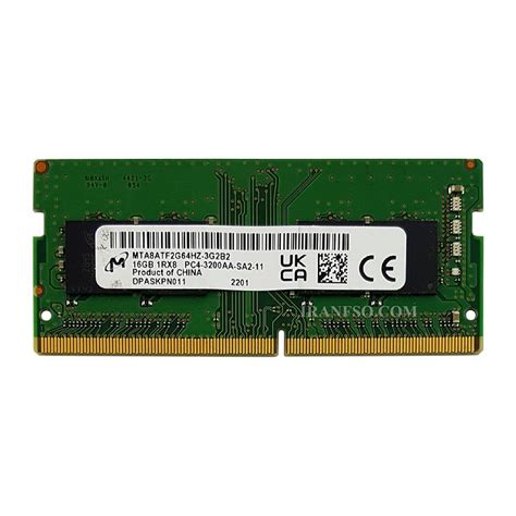 رم لپ تاپ 16 گیگ Micron Technology Ddr4 3200 Mhz 1 2v شش ماه گارانتی کامپیوتر افق