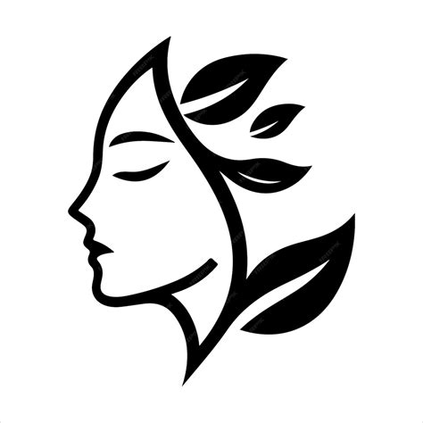 Premium Vector Minimal Vector Beauty Woman Face Logo Silhouette Vector