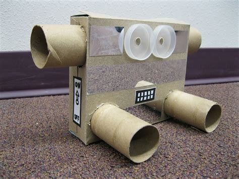 Next Gen Adults Of The Community Library Network Cardboard Robots A Fantastic MakerSpace Idea