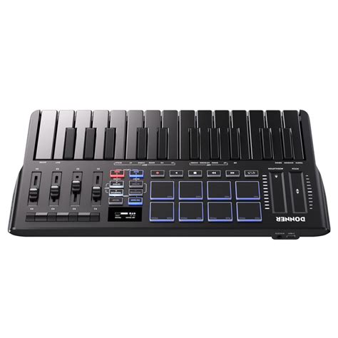 Donner Dmk 25 Pro Midi Keyboard Controller With Personalized Touch Bar Free Music Production