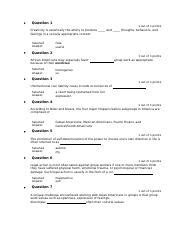 COSC 512 Quiz 3 Docx Question 1 1 Out Of 1 Points Creativity Is Essentially The Ability To