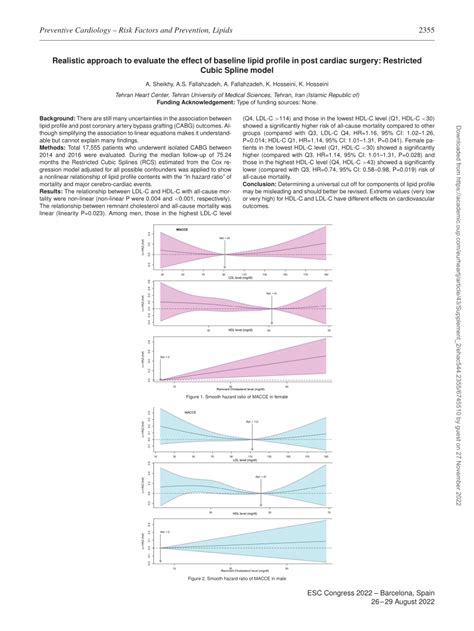 Pdf Realistic Approach To Evaluate The Effect Of Baseline Lipid