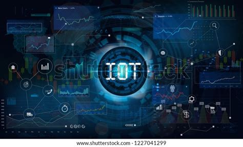 Internet Things Iot Networking Concept Connected Stock Vector Royalty