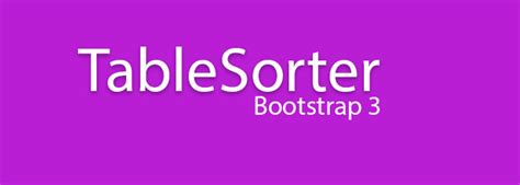 Menerapkan Tablesorter Pada Bootstrap 3